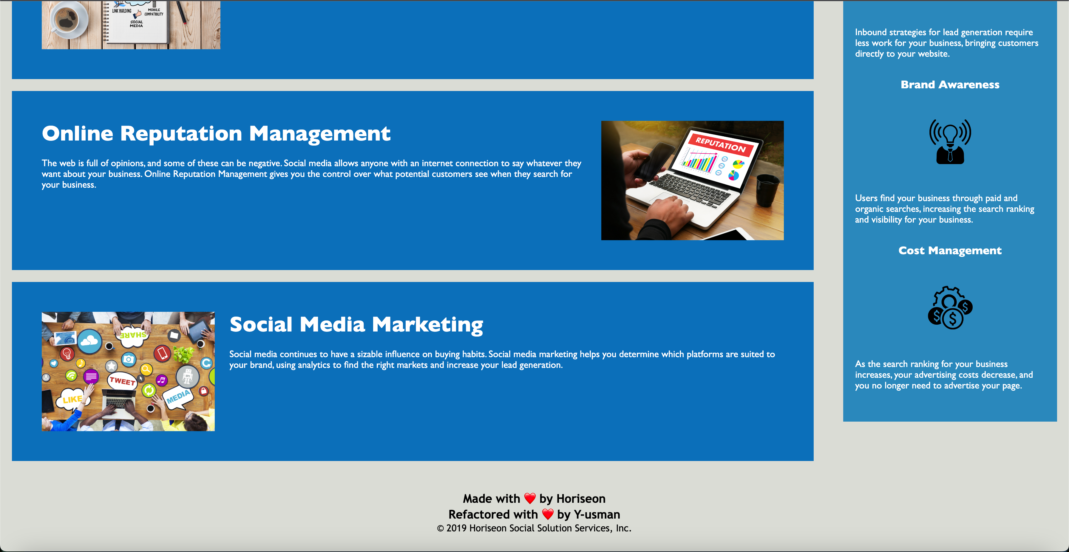 01 HTML CSS Git: Code Refactor - Horiseon Marketing Agency | tech_agency